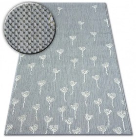 Kusový koberec Kvítky šedý 140x200cm