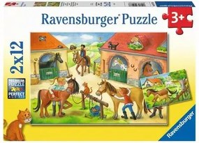 Ravensburger Šťastný den na statku / 2x12 dílků / od 3 let