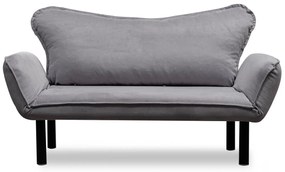 Designová rozkládací pohovka Wenda 140 cm šedá