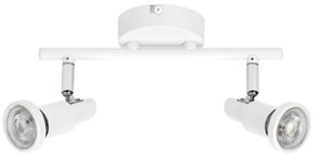 Bílé LED stropní svítidlo GU10 6,8 W SPOT, teplá bílá
