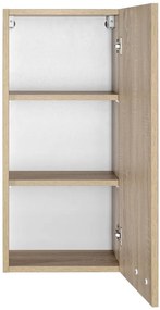 Aqualine, ZOJA/KERAMIA FRESH skříňka horní 35x76x23cm, dub platin, 50336