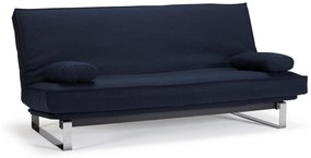 INNOVATION - Rozkládací sedačka MINIMUM tmavě modrá - snímatelný potah