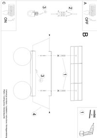 Sollux SL.1147 - Stropní svítidlo YOLI 2xG9/12W/230V bílá