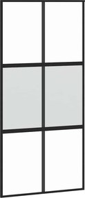 Posuvné dveře se sadou kování černé 102,5x205 cm Tvrzené sklo 3375885