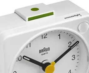 Braun BC02X bílý / Klasický budík / 1x AA baterie