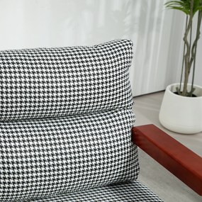 Křeslo HOMCOM s hřejivým vzhledem látky, čalouněné křeslo s područky, akcentové křeslo, jídelní křeslo s ocelovými nohami, odpočinkové křeslo do ložn…
