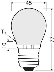 LED žárovka E27 OSRAM CLP 3,4W (40W) teplá bílá (2700K) stmívatelná
