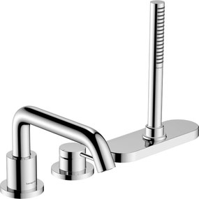 Hansgrohe Tecturis S, 3-otvorová baterie na okraj vany, chromová, HAN-73447000