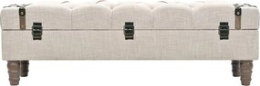 Úložná lavice masivní dřevo a ocel 111 x 34 x 37 cm 245763