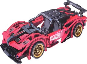 Stavebnice auta SUPERCAR No.J2013 červená - 482 dílků