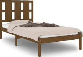 vidaXL Rám postele masivní borovice 100 x 200 cm [3105593] Barva: medová hnědá