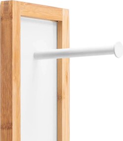 Tutumi REA - Bambusový koupelnový stojan na toaletní papír a kartáč, White 321502, HOM-04000