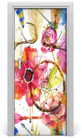 Fototapeta samolepící květ styl boho 75x205 cm