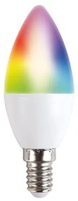 Solight LED SMART WIFI žárovka, svíčka, 5W, E14, RGB, 400lm