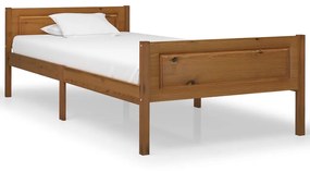 Rám postele masivní borové dřevo medově hnědý 100 x 200 cm,  322111 HangarStore.cz