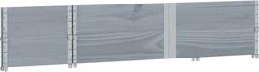 Zahradní truhlík šedý 150x50 cm masivní borové dřevo 3295409