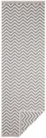 Hanse Home, Kusový koberec Twin Supreme 103432 Palma grey creme – na ven i na doma, 80x250, šedá, chodba / předsíň