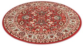 Sintelon, Kusový koberec Teheran Practica 59/CVC kruh, 200x200 (průměr) kruh, červená, chodba / předsíň