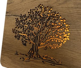 Li-Go "Lípa" lampa 31x31 cm provedení povrchu: černá s patinou
