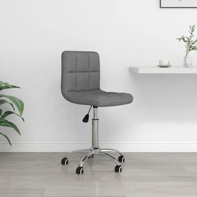 Otočná kancelářská židle světle šedá textil 334313