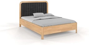 Buková postel s čalouněným čelem - Modena - zvýšená,   ,  120x200 cm