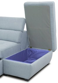 Casarredo - Komfort nábytek Rohová sedací souprava PIETRE Metro 45 s taburetem, rozkládací, pravá