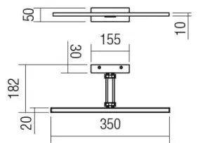 Redo 01-3460 - LED Obrazové svítidlo LINEAR LED/8W/230V 35 cm CRI 92 bílá