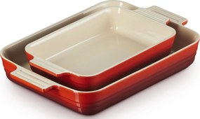 Pečící formy Le Creuset obdélníkové béžové 2 ks