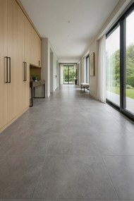 Beauflor, PVC podlaha - lino Blacktex Preston 090L, na míru, šíře 2m,4m, šedá, filc, chodba / předsíň