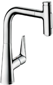Hansgrohe Talis Select M51 - Dřezová baterie M5117-H220 s výsuvnou sprškou, sBOX, chrom 73868000