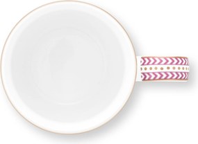 Pip Studio Jolie Dots Gold hrnek 180ml, růžový (hrnek z tenkostěnného porcelánu)