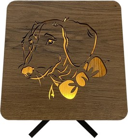 Li-Go "Jezevčík" lampa 19x19 cm provedení povrchu: dub