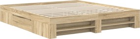 Rám postele s čelo Sonoma dub 180 x 200 cm Kompozitní dřevo 3408734