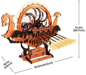 RoboTime 3D dřevěná skládačka Vikinská dračí loď