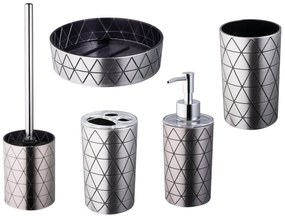 Erga Star, toaletní WC kartáč na postavení, stříbrný, ERG-07130