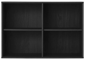 Černá závěsná knihovna v dekoru jasanu 89x61 cm Mistral – Hammel Furniture