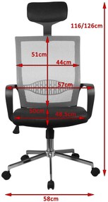 Kancelářská židle OCF-9 červená
