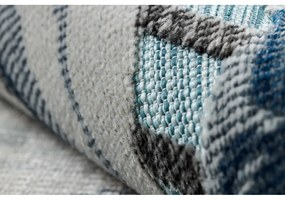 Venkovní kusový koberec Peří modrý 2 117x170cm