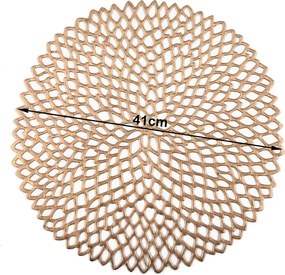 Verk Group Kulatá podložka pod kuchyňský stůl ažurová dekorativní podložka pod stůl
