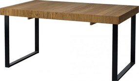 Casarredo - Komfort nábytek Rozkládací jídelní stůl STINO 40, masiv dub medový/černý kov