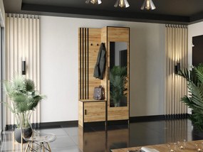 Šatní skříň ROJ 11 - 106,4x205x39 cm dub Craft zlatý