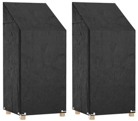 Plachty na zahradní židle 2 ks 8 oček 65 x 65 x 110/150 cm PE 3155387