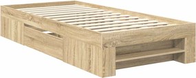 Rám postele s čelo Sonoma dub 100 x 200 m Kompozitní dřevo 3408790