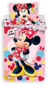 JERRY FABRICS Povlečení Minnie pink 02 micro Polyester 140/200, 70/90 cm