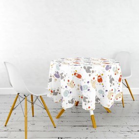 Ubrus PVC kulatý FL-1739 - Spinkající ovečky (různé velikosti)