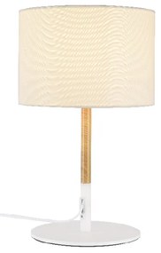 ACA DECOR Stolní lampa YASMINE max. 60W/E27/230V/IP20, bílá, průměr 250mm