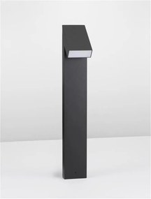 NV 9020931 Venkovní sloupkové svítidlo BRIGITTA černý hliník a akrylový difuzor proti oslnění LED 6W 3000K 100-240V IP65 - NOVA LUCE