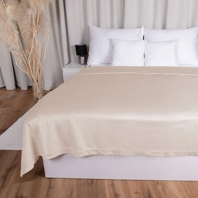 Biante Sametový přehoz na postel Velvet Premium SVP-020 Béžový 220x240 cm