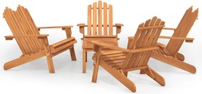 5dílná sada zahradního nábytku Adirondack masivní akácie 3152136