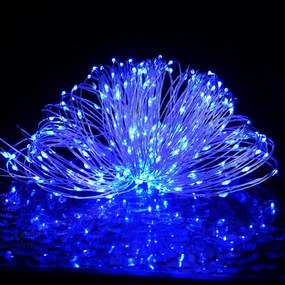 Světelný LED řetěz se 150 LED diodami modrý 15 m 330052